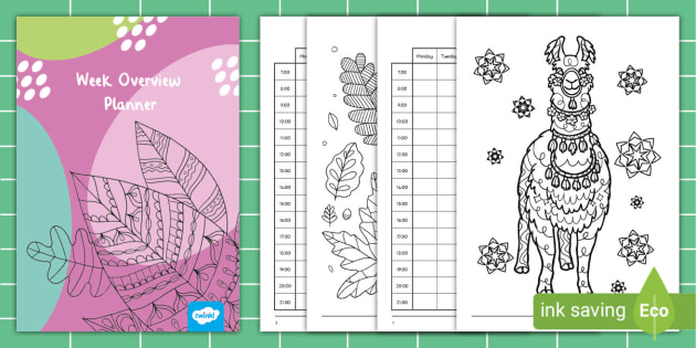 Mindfulness Colouring Week Overview Plan | Twinkl Busy Bees