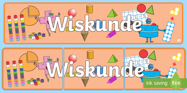 Wiskunde Vertoon Banier (teacher made)