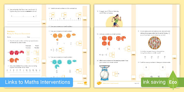 👉 Assessment of Year 4 Ready-to-Progress Criteria: Fractions