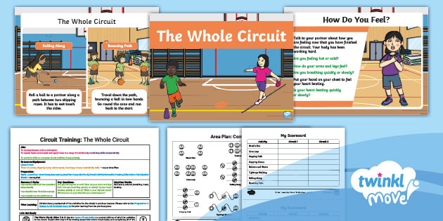 Fitness Circuit PE Lesson - Y1 Circuit Training - Twinkl PE
