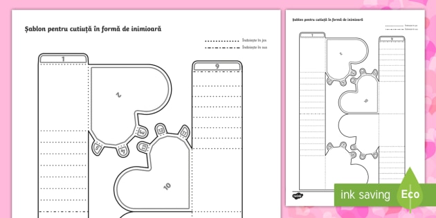 Cutiuță în formă de inimioară Activitate (teacher made)