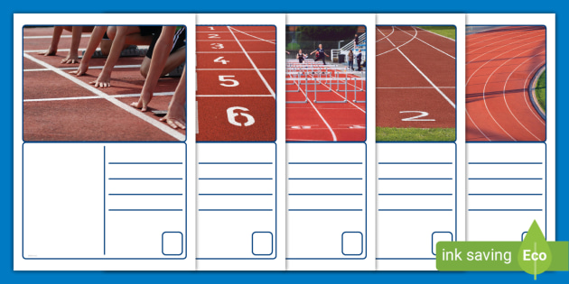 FREE! - Track & Field Postcard (teacher made)