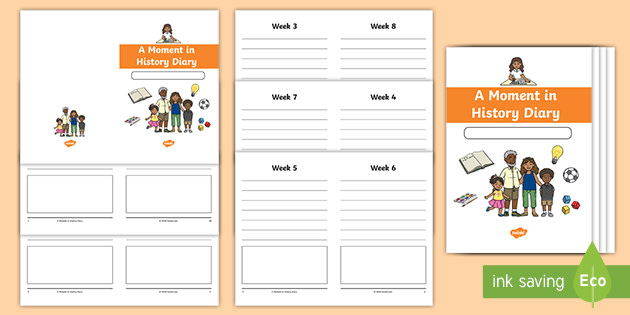 A Moment in History Diary Template