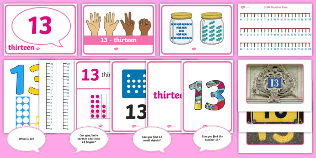 All About Number 13 Display Pack (teacher made)