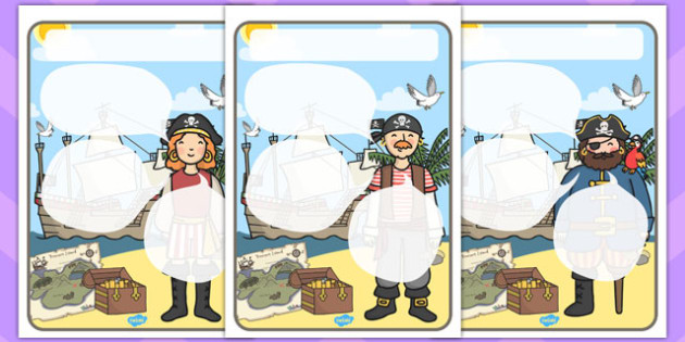Pirate Themed Target Posters Speech Bubbles (teacher made)