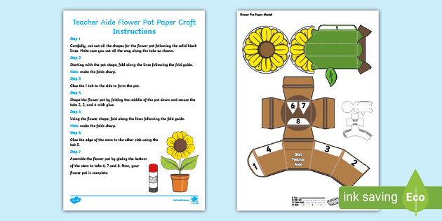 Teacher Aide Craft Model | Teacher Aide Appreciation Week