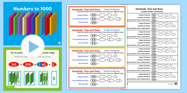 Year 3 Numbers to 1000 Lesson 2 Teaching Pack - teaching pack