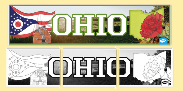 Ohio State Symbols Banner (teacher made)