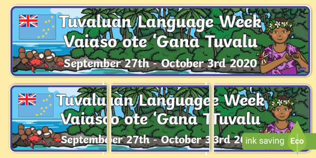 Tuvaluan Language Week Banner (teacher made)