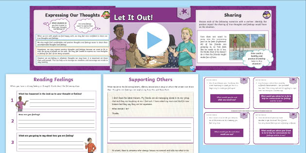 Let It Out UKS2 Lesson Pack | PSHE and Citizenship
