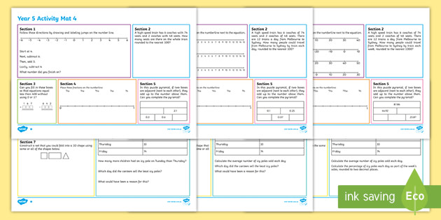 Year 5 Spring 1 Maths 4 Differentiated Activity Mat Year 5 Spring 1 Maths 4 Differentiated Activity Mat