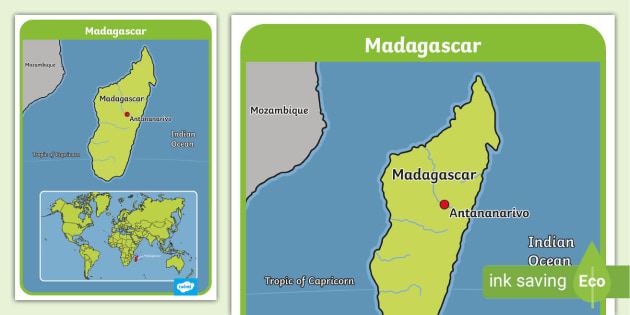 Madagascar Map (Teacher-Made)
