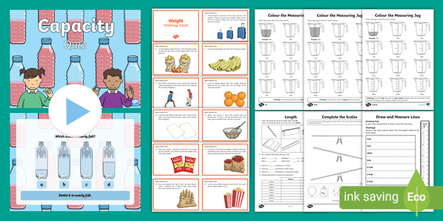 Maths First/Second Class Measures Pack 1 (teacher made)