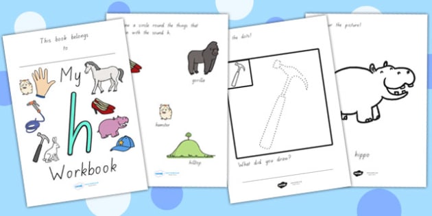 FREE! - My Workbook H Lowercase (teacher made)