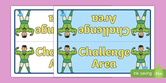 👉 Challenge Area Group Table Sign