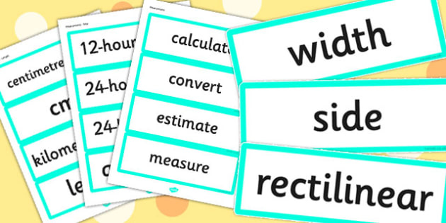 Year 4 2014 National Curriculum Maths Vocabulary Cards Year 4 2014 National Curriculum Maths Vocabulary Cards