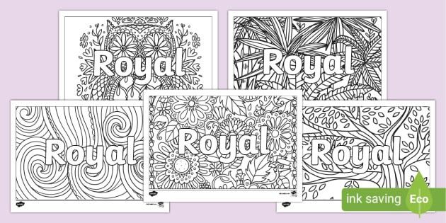 FREE! - Royal Mindfulness Name Colouring Activity