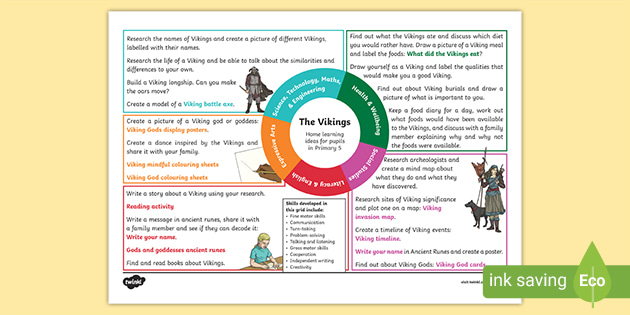 Vikings P5 Mini Home Learning Topic (teacher made)