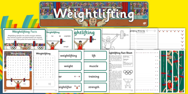 Rio 2016 Olympics Weightlifting Resource Pack (teacher made)