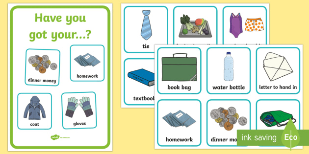 Children’s Morning Routine Checklist Poster and Cards