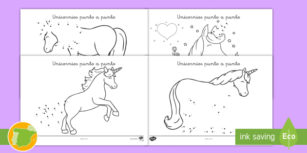 Ficha de actividad: Unicornios punto a punto (teacher made)