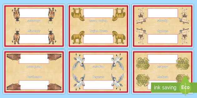 FREE! - Greek Legends Table Group Signs (teacher made)
