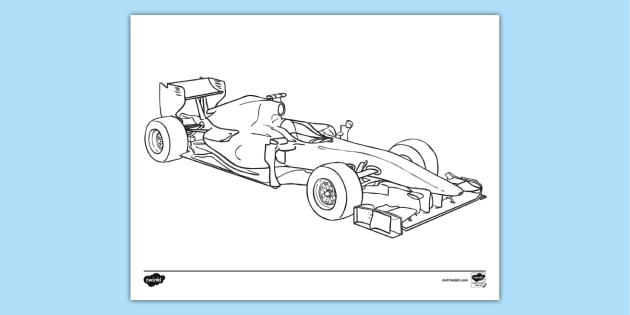 coloring sheets of race cars