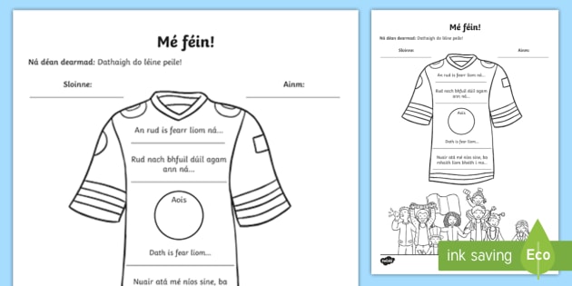 Mé Féin- Léine peile (teacher made)