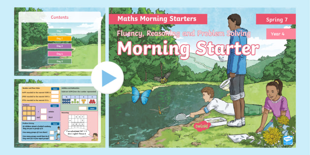 👉 Year 4 Maths Spring Morning Starter PowerPoint 7