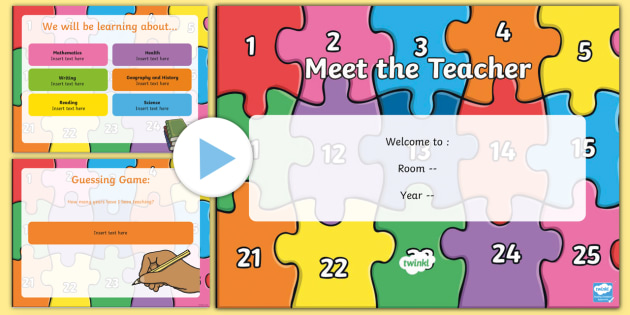 Meet the Teacher PowerPoint - Back to School Australia, back to school ...