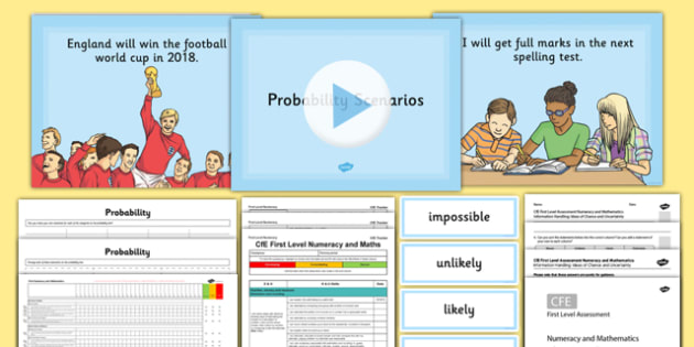CfE Numeracy and Mathematics – First Level – Information Handling