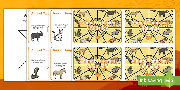 Chinese New Year Tangram Challenge Cards (teacher made)