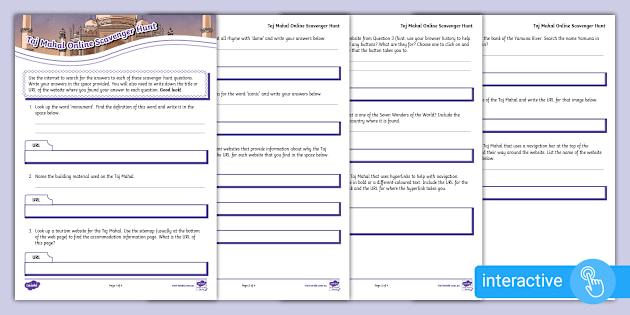 Taj Mahal History • Twinkl.com.au