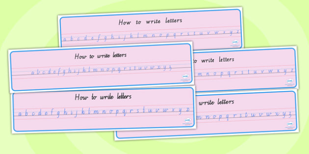 FREE! - Cursive Alphabet Display Banners (teacher made)