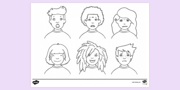 FREE! - Emotion Colouring Sheet (teacher made)