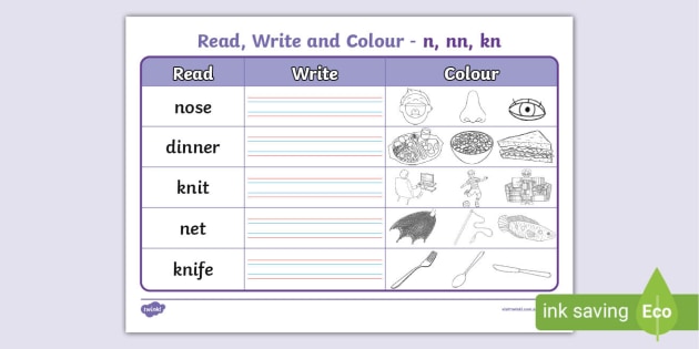 Read, Write and Colour