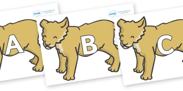 FREE! - A-Z Alphabet on Puppy (Teacher-Made)