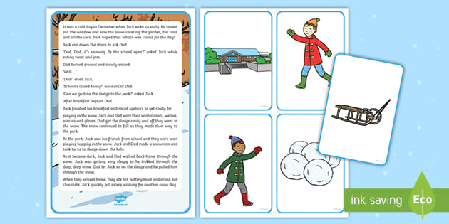 Seasons Themed Listening Story Activity (teacher made)