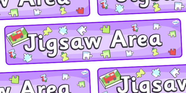 Jigsaw Area Display Banner - jigsaw area, puzzle area, jigsaw