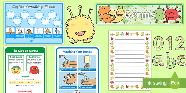 Germs Display Pack (teacher made)