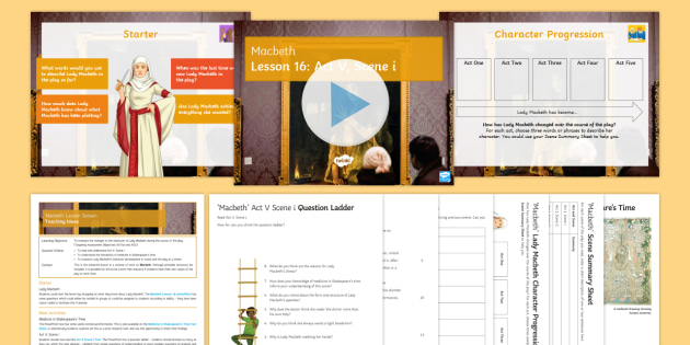 Macbeth Act 5 | Lesson 16: Act V, Scene I | Beyond English