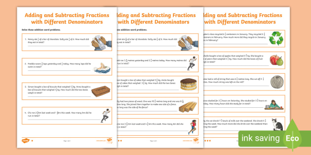 How To Add Fractions With Different Denominators Explained