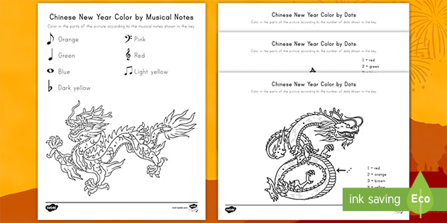 Chinese New Year Coloring Activity Pack | Chinese New Year