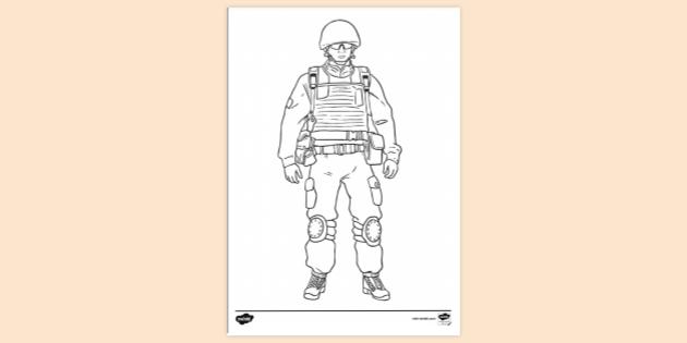 FREE! - Soldier Colouring | Colouring Sheets (teacher made)