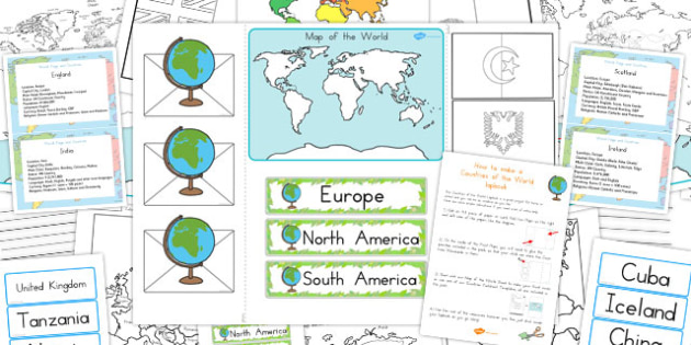 Countries of the World Lapbook Creation Pack