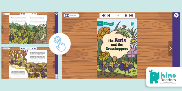 Decodable Traditional Tale | The Ants and the Grasshoppers