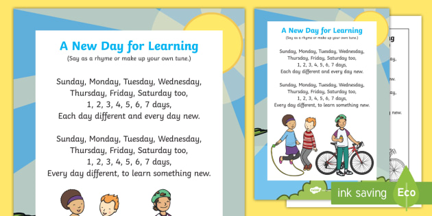 A New Day for Learning Rhyme
