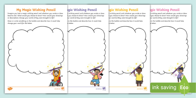 My Magic Wishing Pencil Activity Sheet (teacher made)