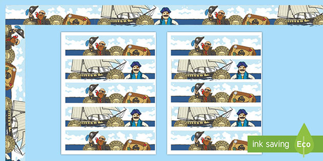 Pirate Bulletin Board Borders (teacher made)