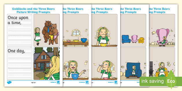 KS1 Goldilocks Simple Sentence Writing Prompts